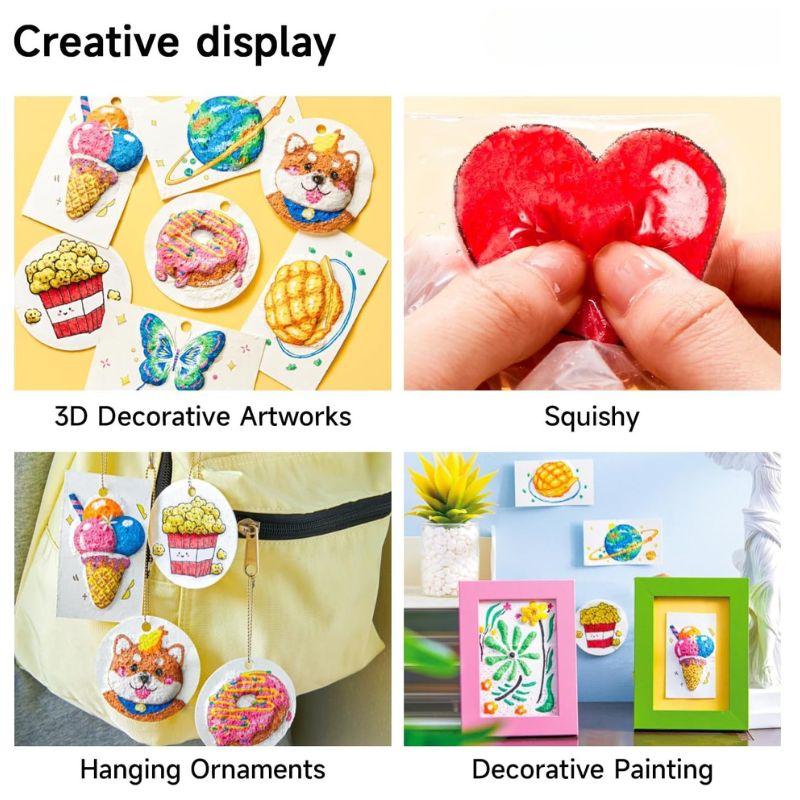 3D Foam Structure Art Set – Creative Craft Kit with Colored Pencils ...